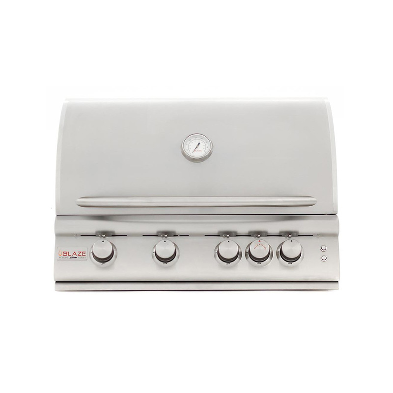 Blaze 32″ LTE Marine Grade 4-Burner Built-In Grill With Rear Infrared ...